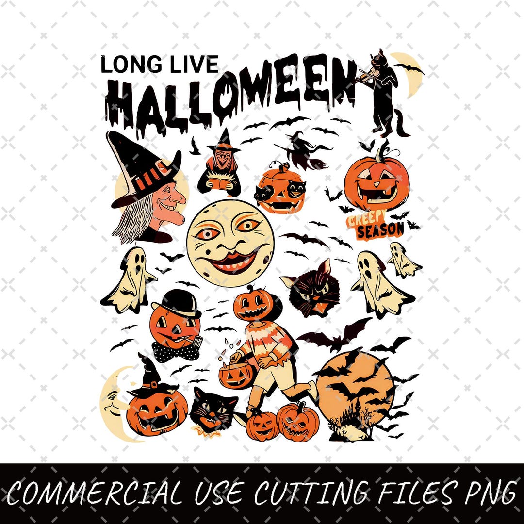 Halloween PNG, Spooky Ghost, Autumn Sublimation Design, Fall PNG ...