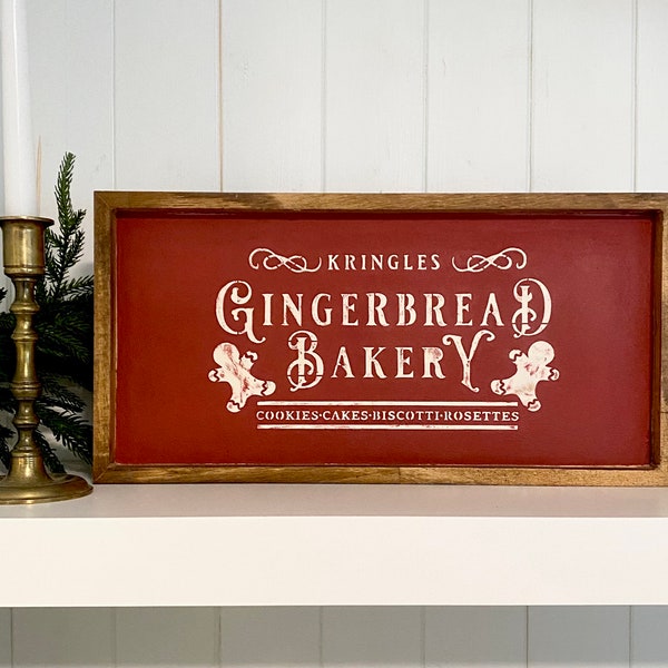 Gingerbread Bakery Sign - Etsy