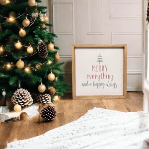 Merry Everything Sign: Vintage Farmhouse Christmas Decor (12in) - Etsy
