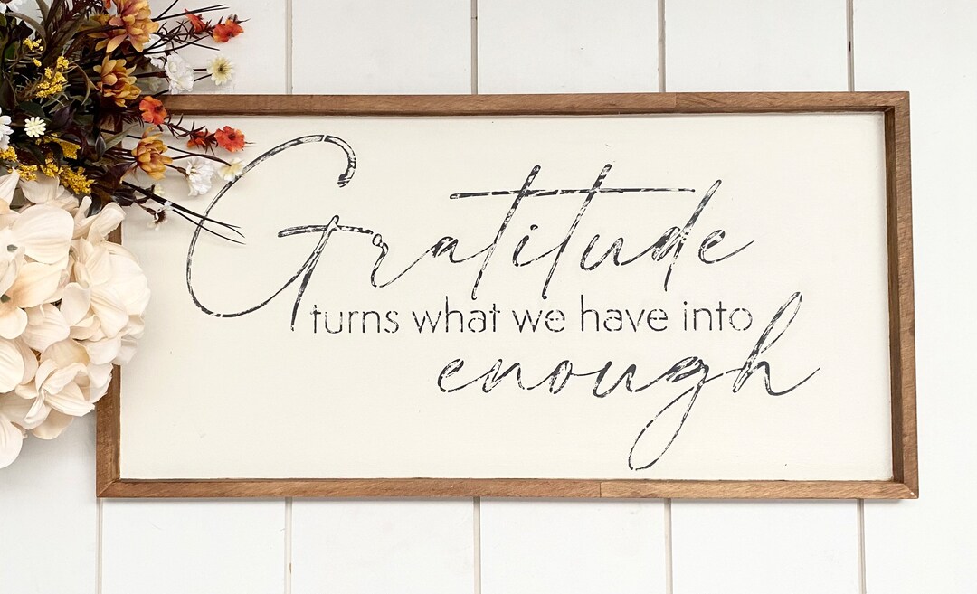 Vintage Gratitude Sign, Vintage Inspired, Give Thanks, Thanksgiving ...