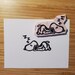 Snoozing Snoopy Lino Print - Etsy