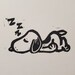 Snoozing Snoopy Lino Print - Etsy