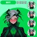 Pngtuber Model Evil Witch Green Pngtuber Premade Model Anime Pngtuber ...