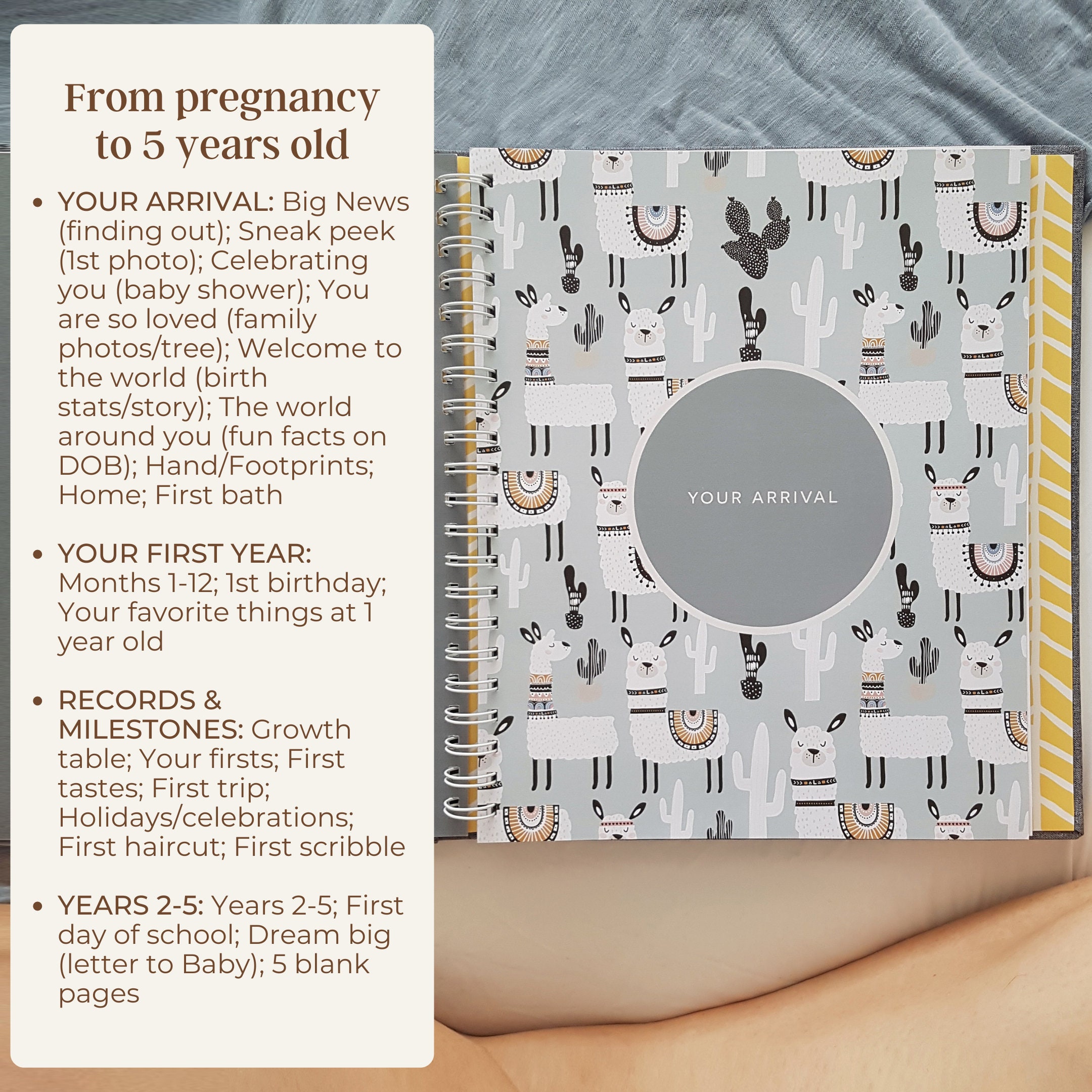 Unisex Baby Memory Book Photo Keepsake to Record Milestones - Etsy ...