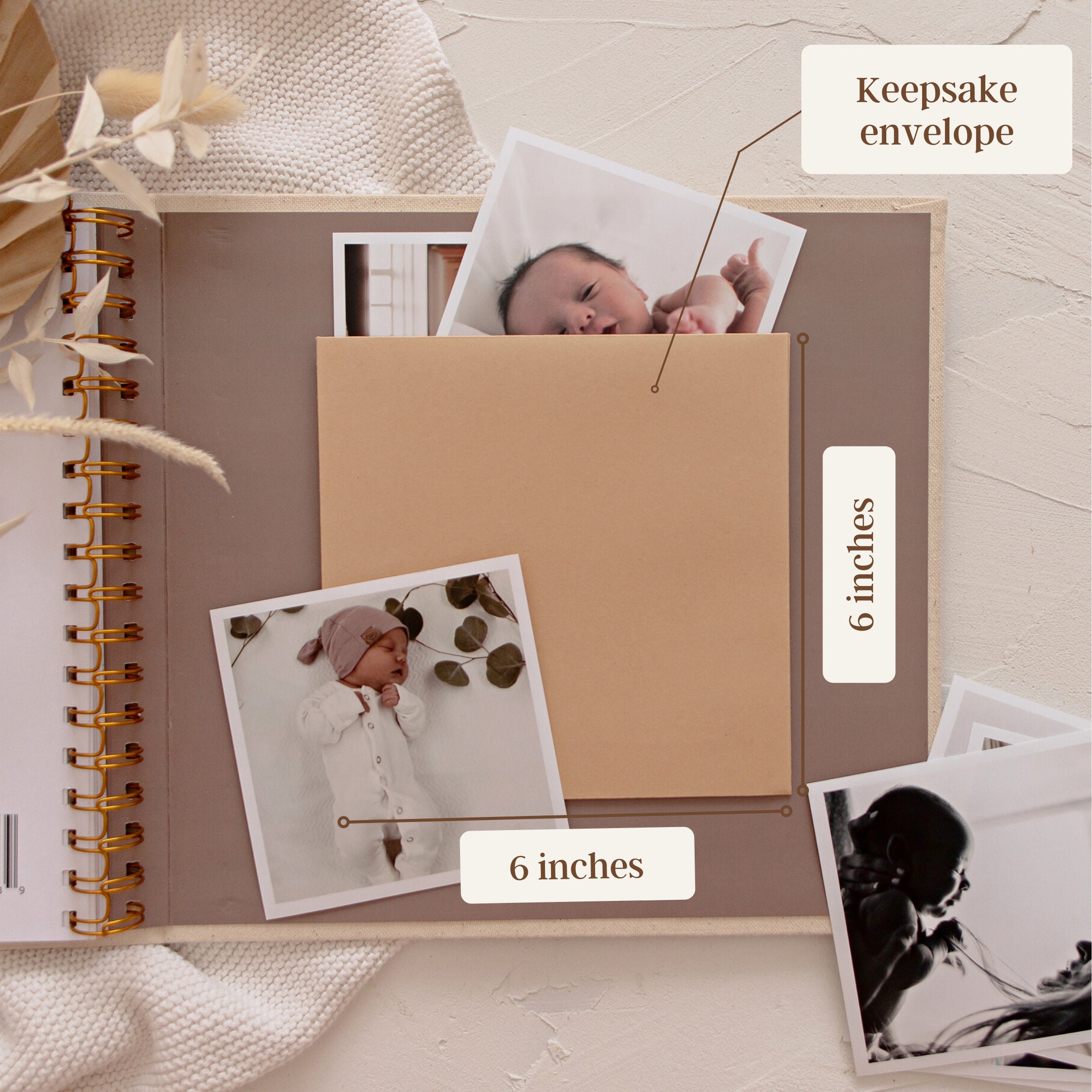 Peachly Baby Memory Book (USA) - Photo Keepsake to Record Milestones ...