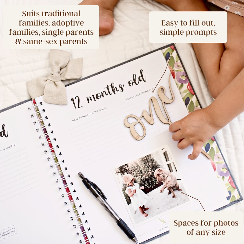 Baby Memory Book for Girls Photo Keepsake to Record - Etsy