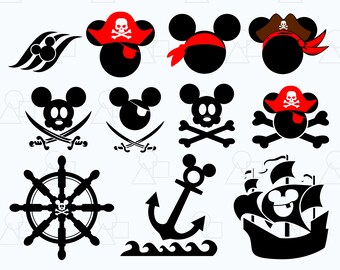 Mickey pirate | Etsy