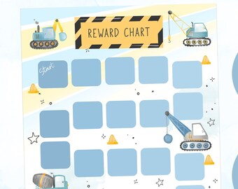 Football Reward Chart Digital Download Printable Boys Reward Chart ...