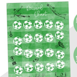 Football Reward Chart Digital Download Printable Reward - Etsy