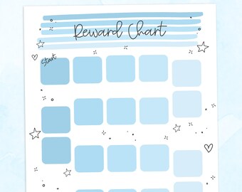 Pastel Rainbow Reward Chart Digital Download Printable - Etsy
