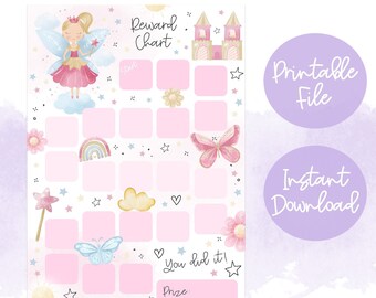 Elephant Reward Chart Digital Download Girls Reward Chart Printable ...