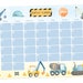 Digger Monthly Planner Calendar Digital Download Printable Children's ...