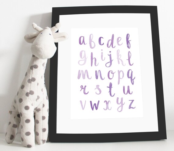 Alphabet Print Download and Print Yourself Alphabet | Etsy