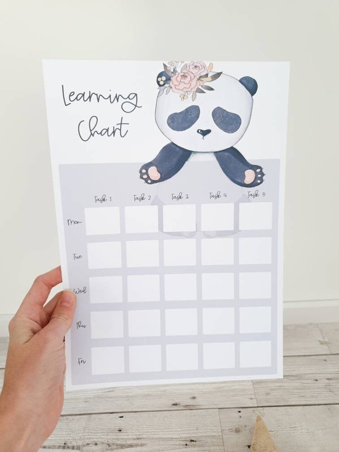 Learning Reward Chart - Digital Download - Panda Learning Resource ...