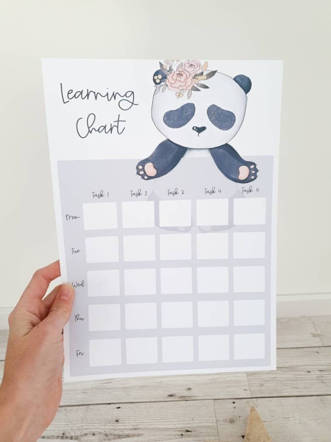 Learning Reward Chart - Digital Download - Panda Learning Resource ...