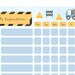 Digger Weekly Chore Chart Digital Download Printable - Etsy