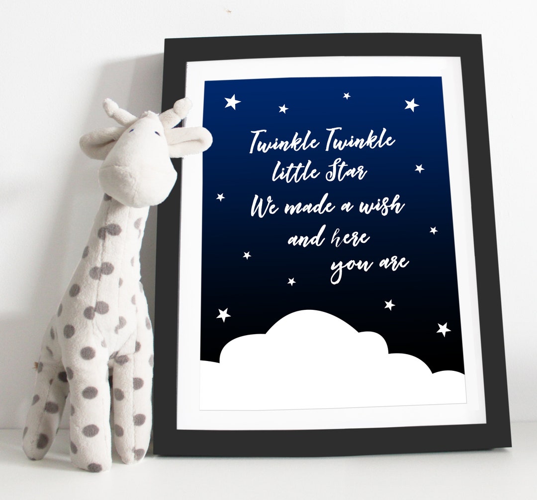 Twinkle Twinkle Print - Download & Print Yourself - Little Star Print ...