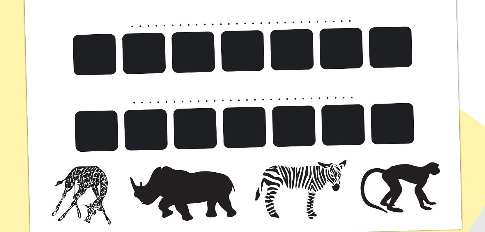 Monochrome Animal Reward Chart Digital Download Printable Reward Chart ...