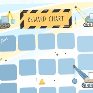 Digger Reward Chart Digital Download Printable Reward Chart ...