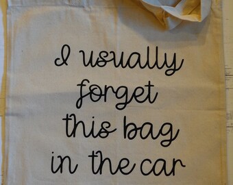 I Usually Forget Bag - Etsy