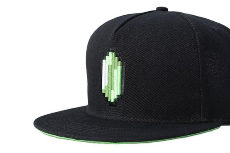 Gaming Green Pixel Rupee Gem Zelda Nintendo Snapback by Gamerhats - Etsy
