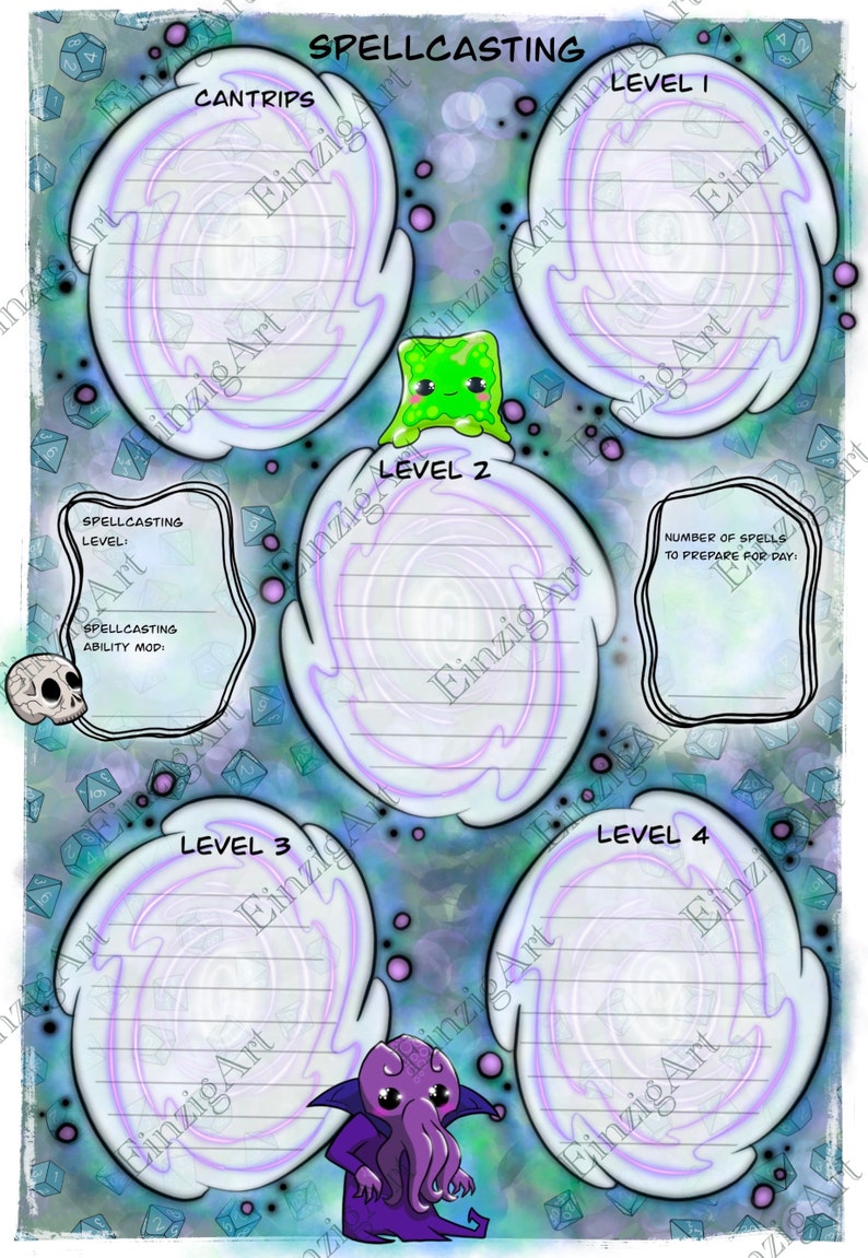 Dungeons and Dragons Dnd Cute Cartoon Colorful - Etsy