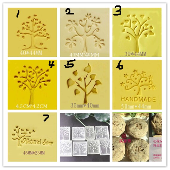 Many of trees soap stamp soap mold natral handmade soap resin | Etsy