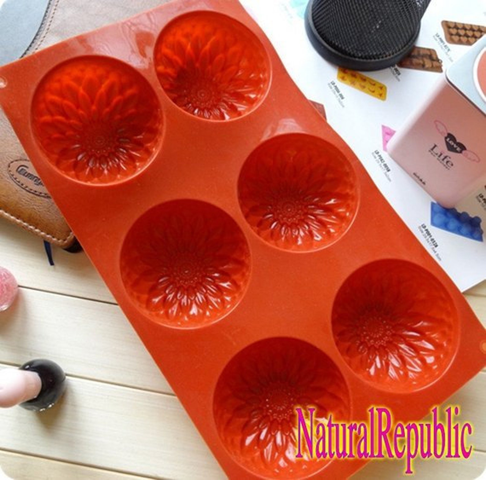 Flower Cake Mold Soap Molds 3d Flexible Silicone Mould Candle - Etsy