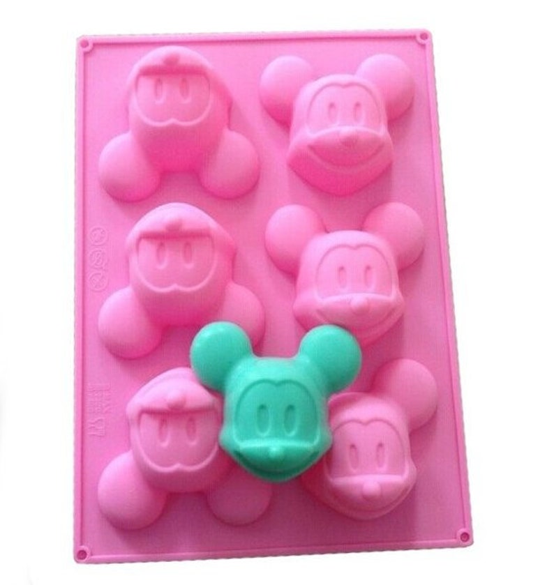 Mickey Mouse Cake Mold Soap molds Flexible 3d Silicone Mould | Etsy