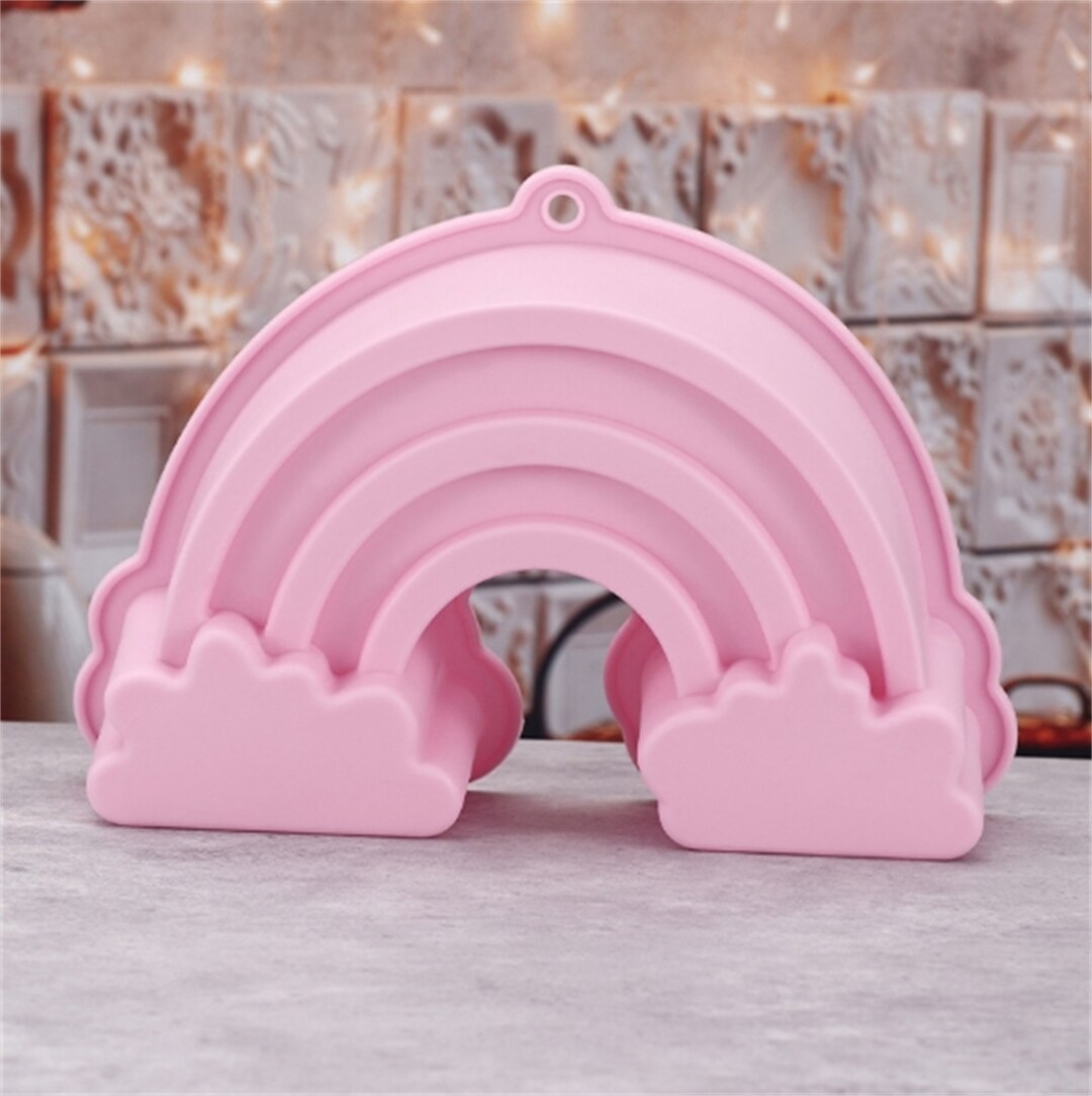 Big Rainbow Cake Pan Soap Molds Cake Mold Flexible Silicone - Etsy