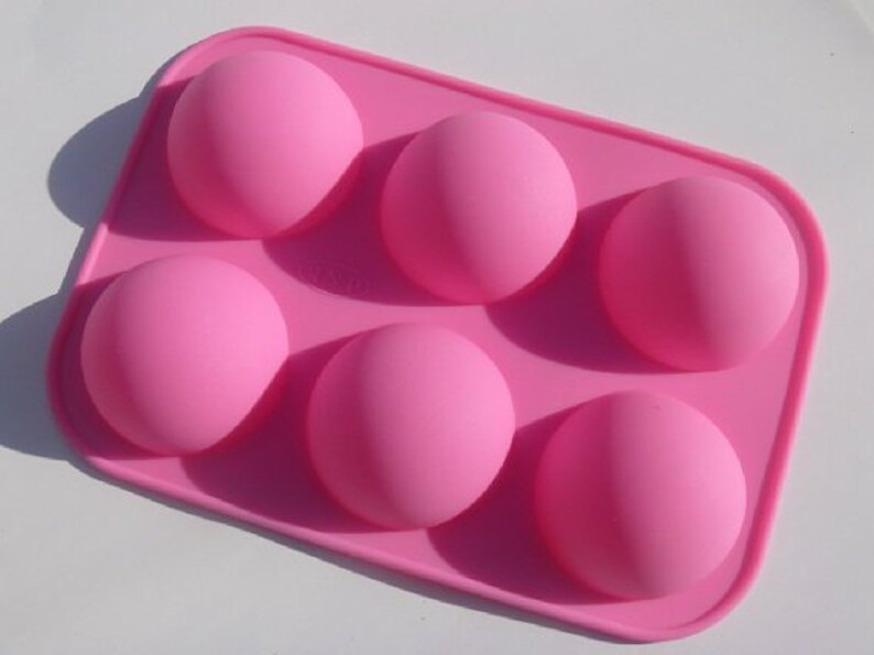 6-small Half Ball Soap Mold Cake Mold Flexible Silicone Mold - Etsy