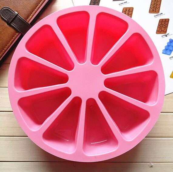 Triangle Round Cake Mold Soap Molds Flexible Silicone Mould Candle ...