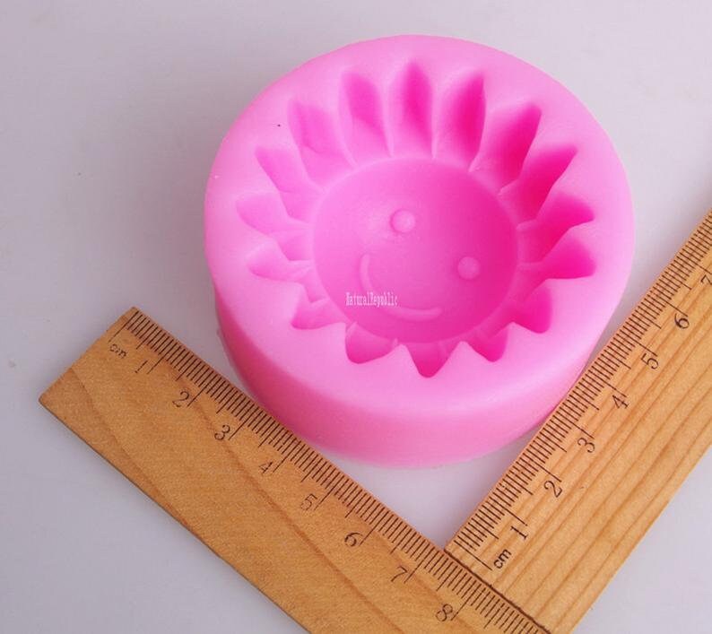 Sun Smile Face Soap Molds Polymer Clay Mold DIY Flexible Silicone Mould ...