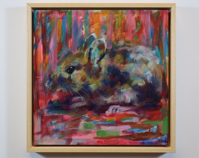 House Mouse in a Colorful Abstract Atmosphere Original Oil Painting - Etsy