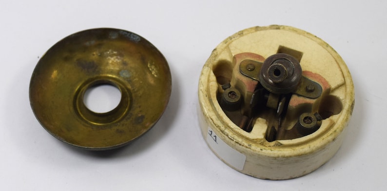 Vintage Vitreous Germany Made Electric Light Switches Brass & - Etsy