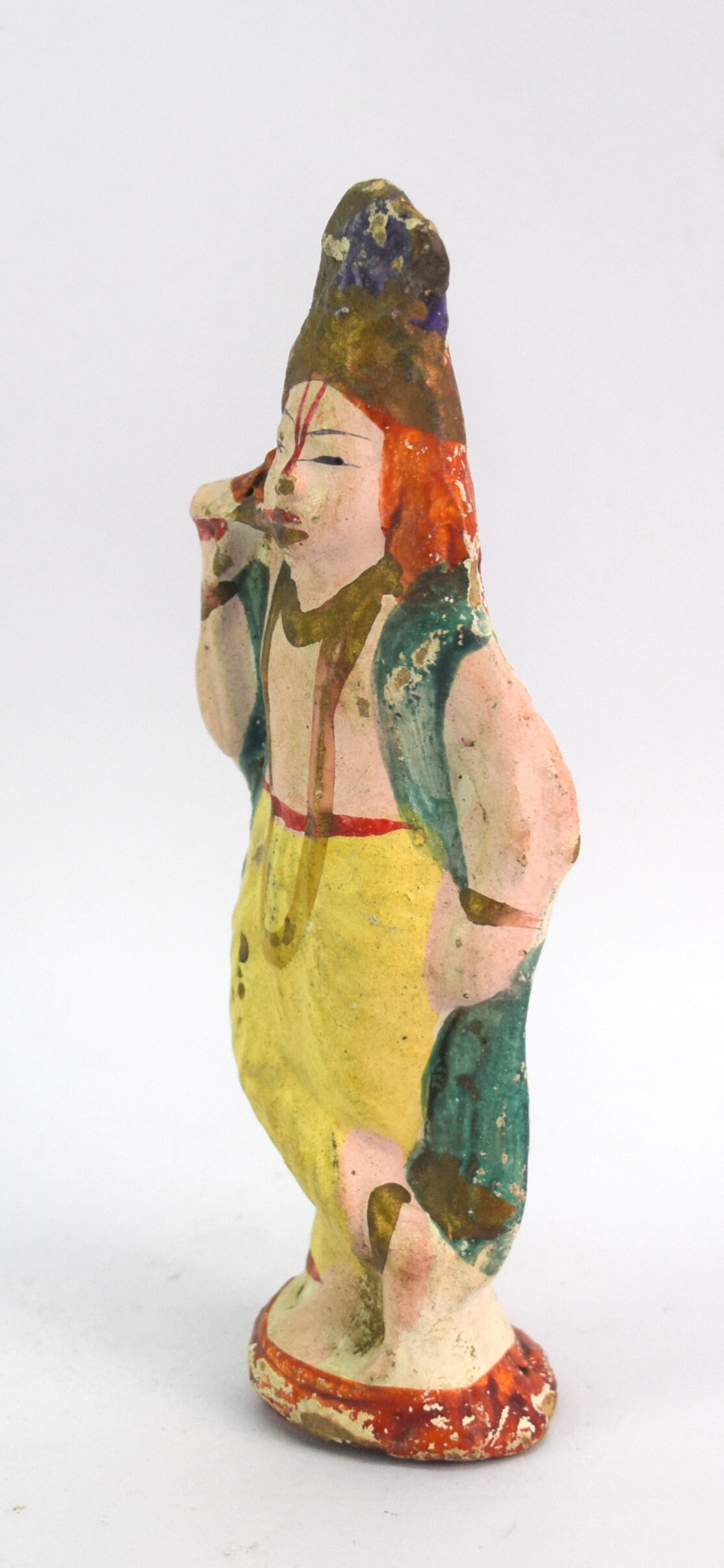 Indian Religious Lord Krishna Figure Playing With Flute Chapel Décor ...