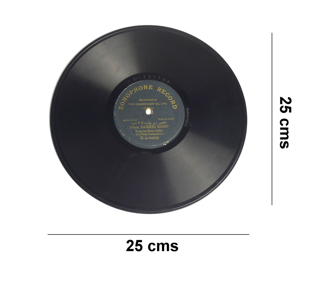 Hindustani Female Song Zonophone Gramophone Record Collectible Record ...