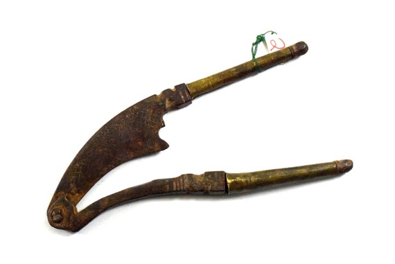 Old Indian Betel Nut Cutter Brass Fitted Handle Iron Supari - Etsy