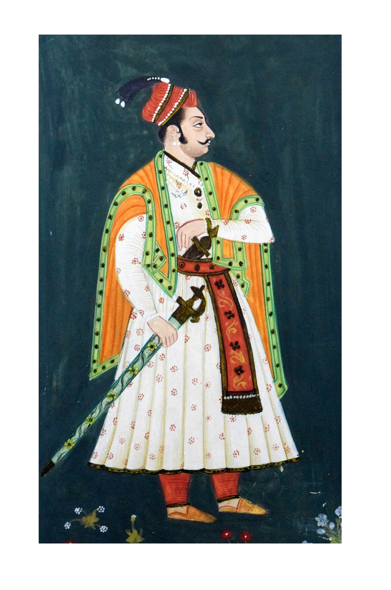 Rare Miniature Painting Indian Hand Painted Fine Decorative - Etsy