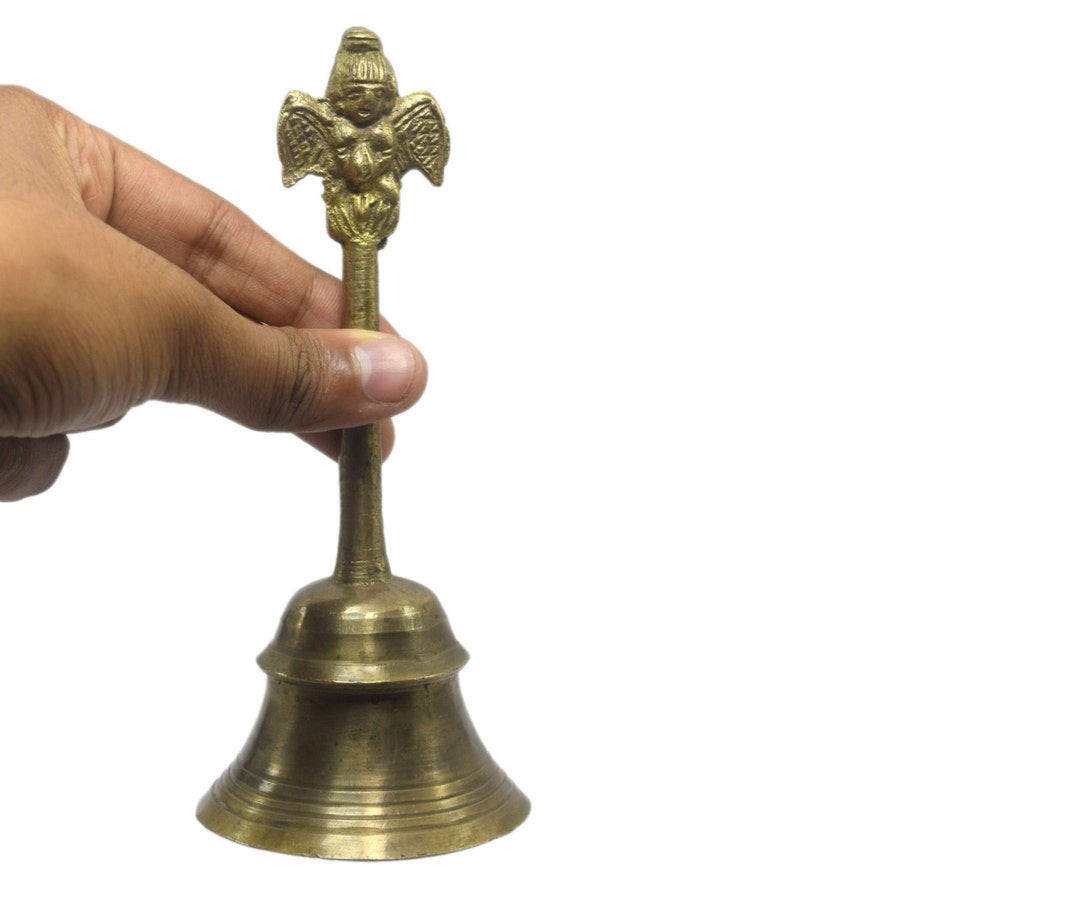 Old Indian Holy Temple Priest Bell Hindu God Garuda Figurative Chapel ...