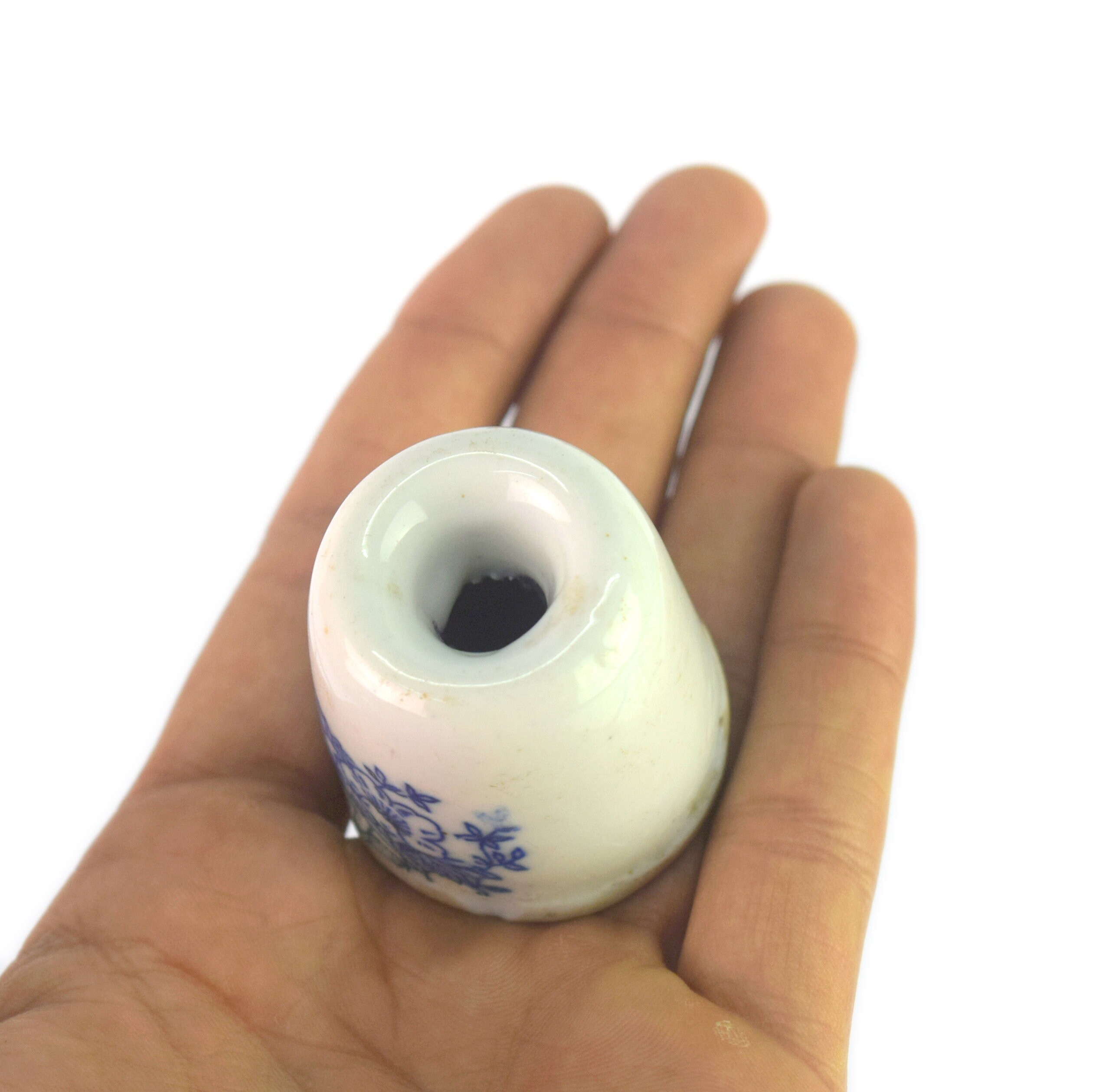 Antique Ceramic Inkpot Small Flower Design Rare Ink Pot Nice | Etsy