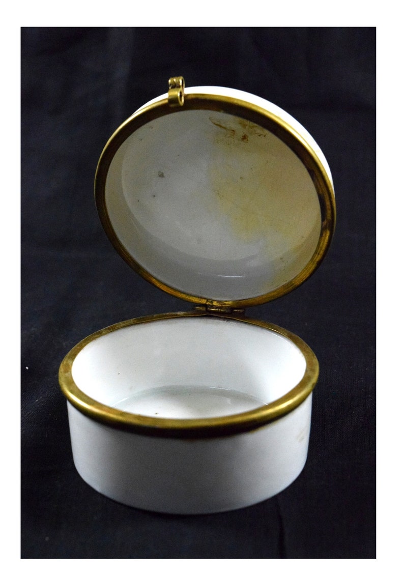 Vintage Victorian Small Trinket Box Collectible English Porcelain Made ...