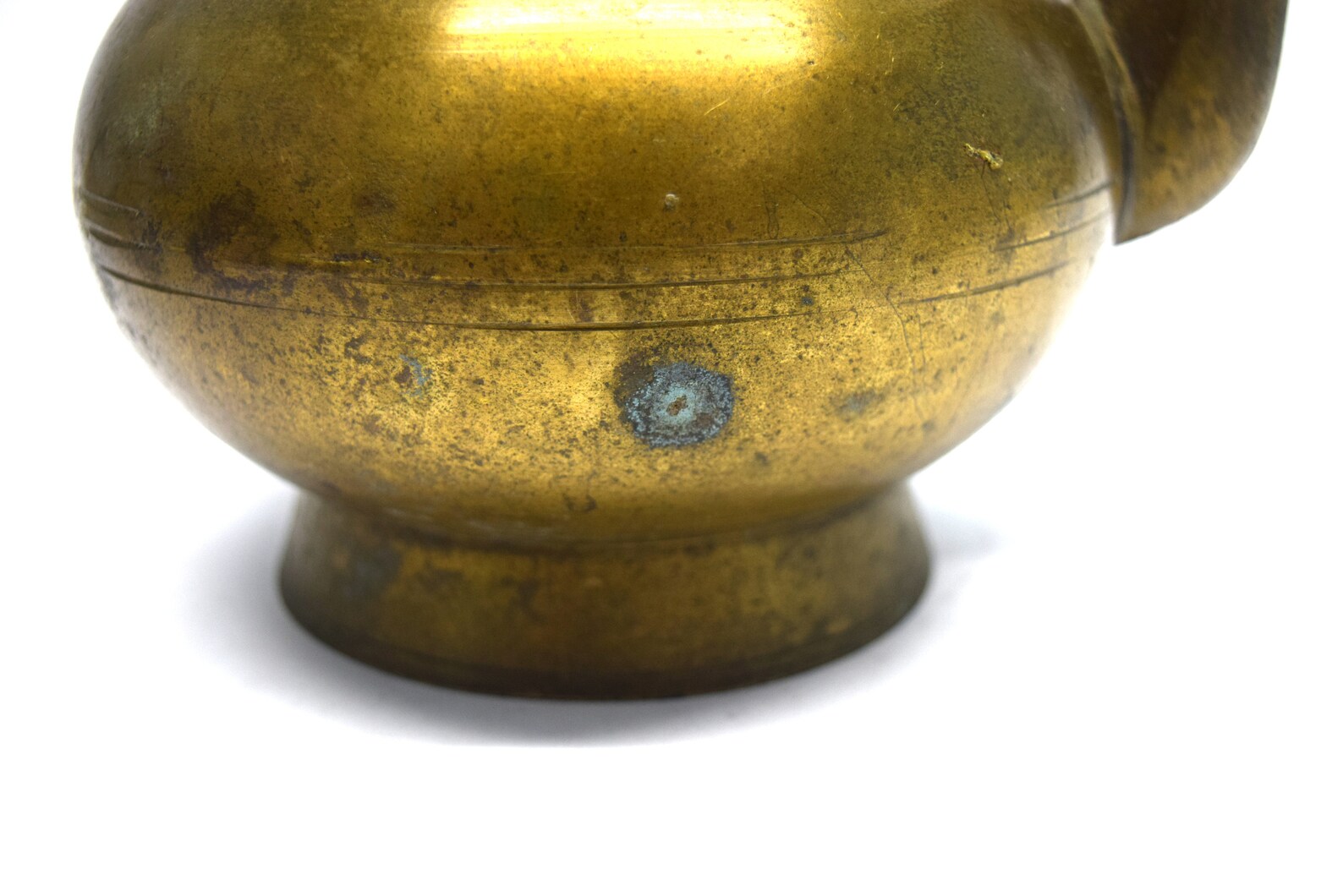 Indian Old Antique Heavy Brass Kitchen Water Pot With Spout Home Décor ...
