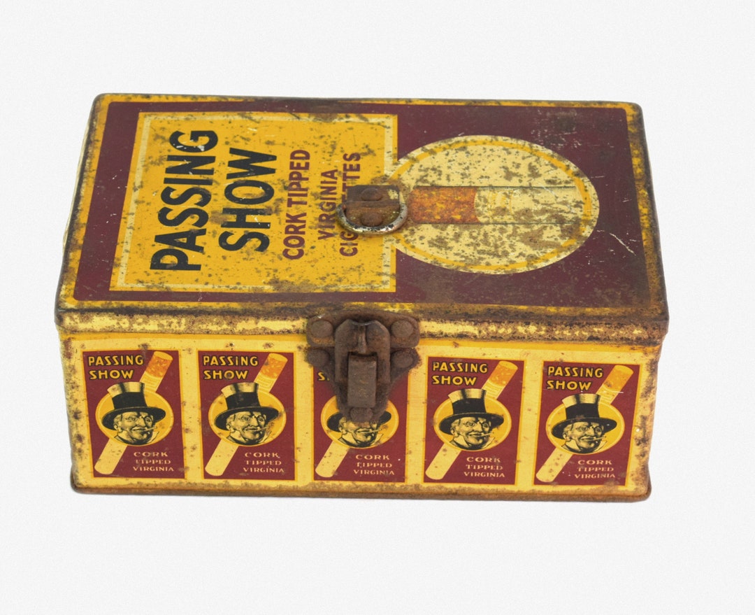 Cigarette Advertising Metal Box Vintage Tin Box - Etsy