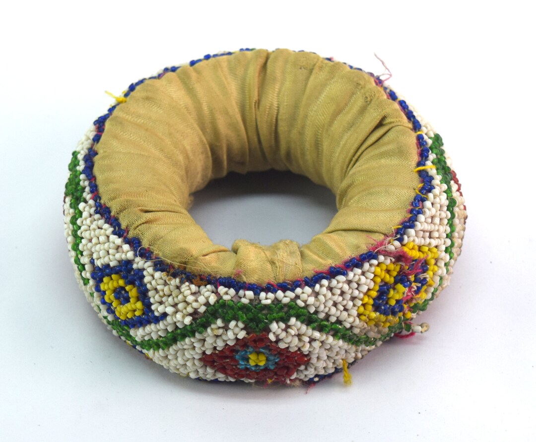 Old Times Indian Water Pot Head Stand Tribal Textile Handmade Head Ring ...