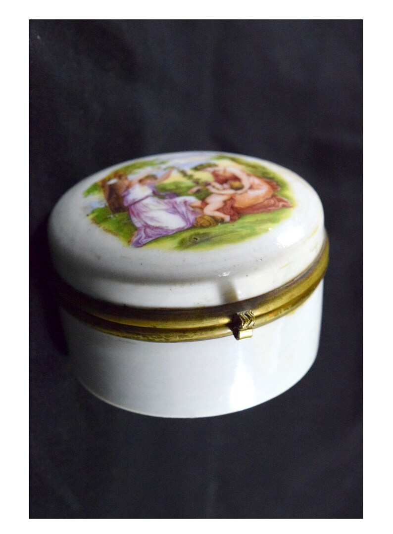 Vintage Victorian Small Trinket Box Collectible English - Etsy
