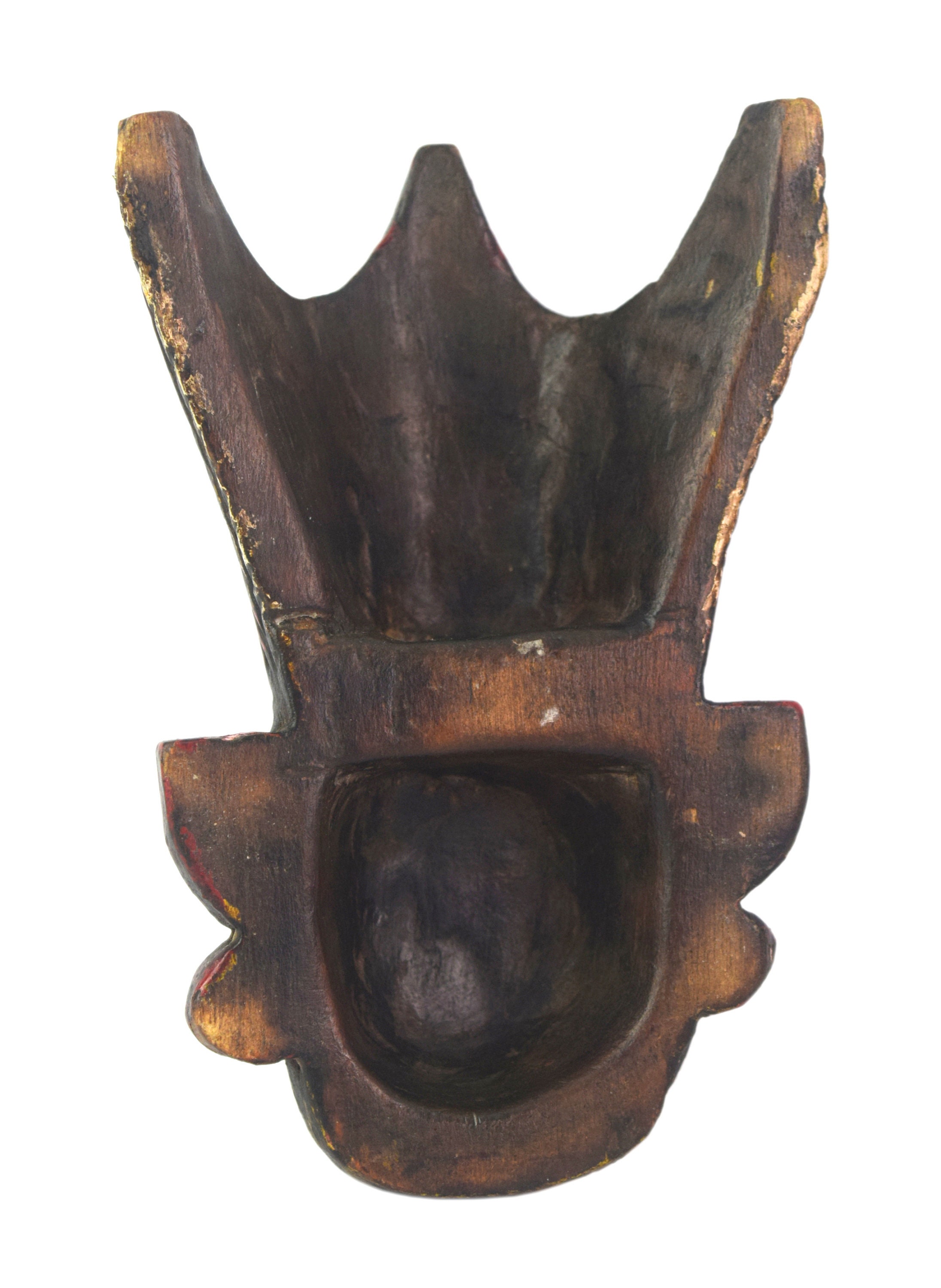Holy South Indian Wooden Mask Wall Hanging Wood Religious Goddess ...