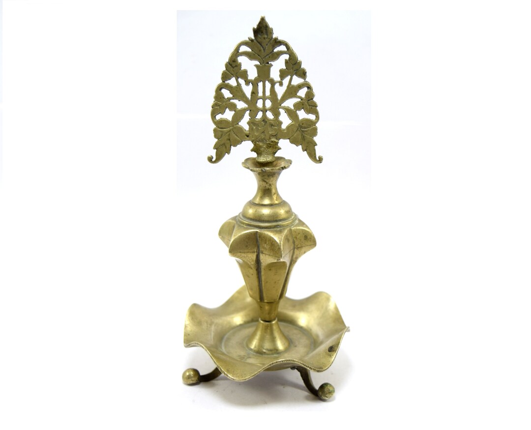 Vintage Brass Surma Dani Indo Islamic Indian Handcrafted Brass Mascara ...