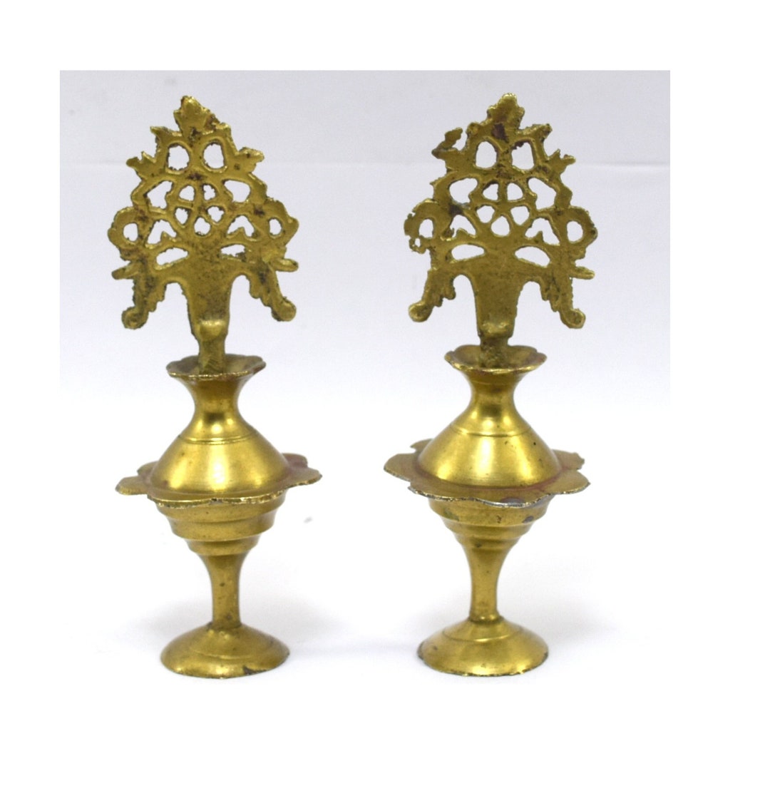 Pair of Brass Collyrium Box Ladies Collective Eye Liner Rich - Etsy