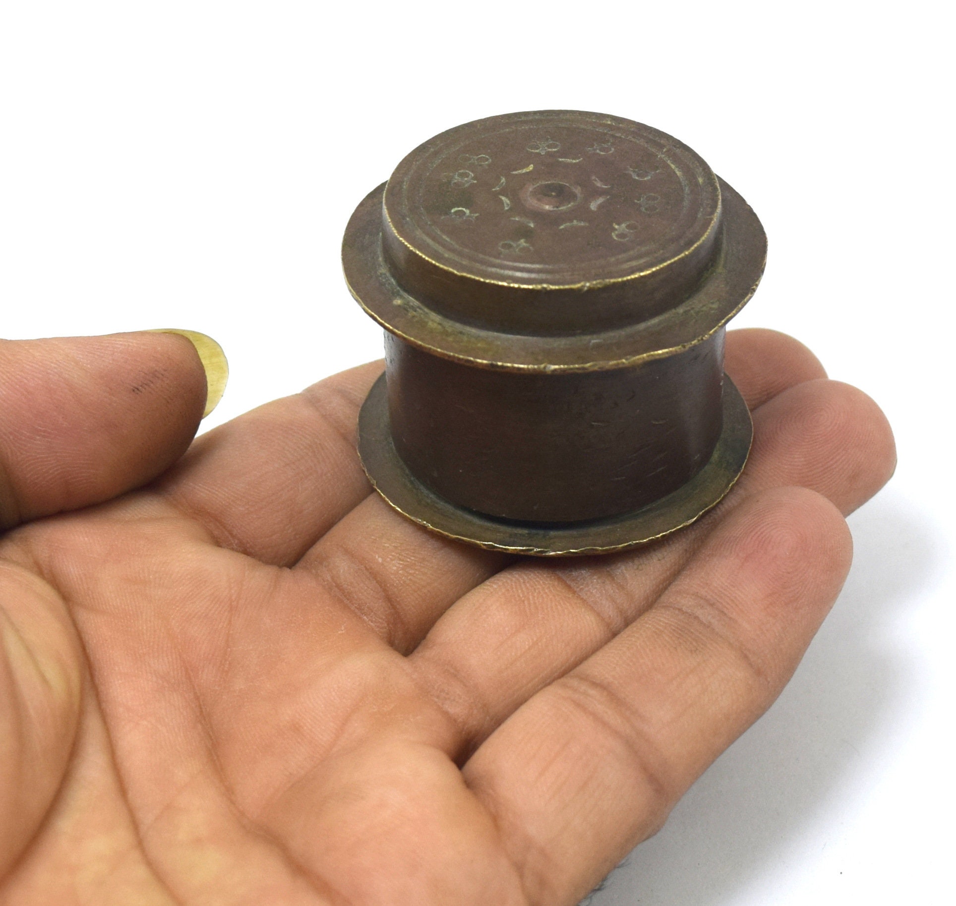 Art & Collectibles Tobacciana i22-58 Indian Chuna Dani Betel Box ...